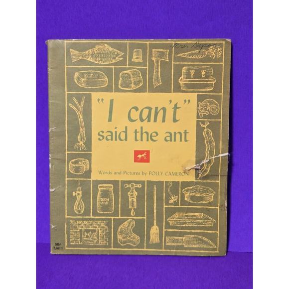 Other | Vintage 1961 I Cant Said The Ant Paperback Picture Book ...